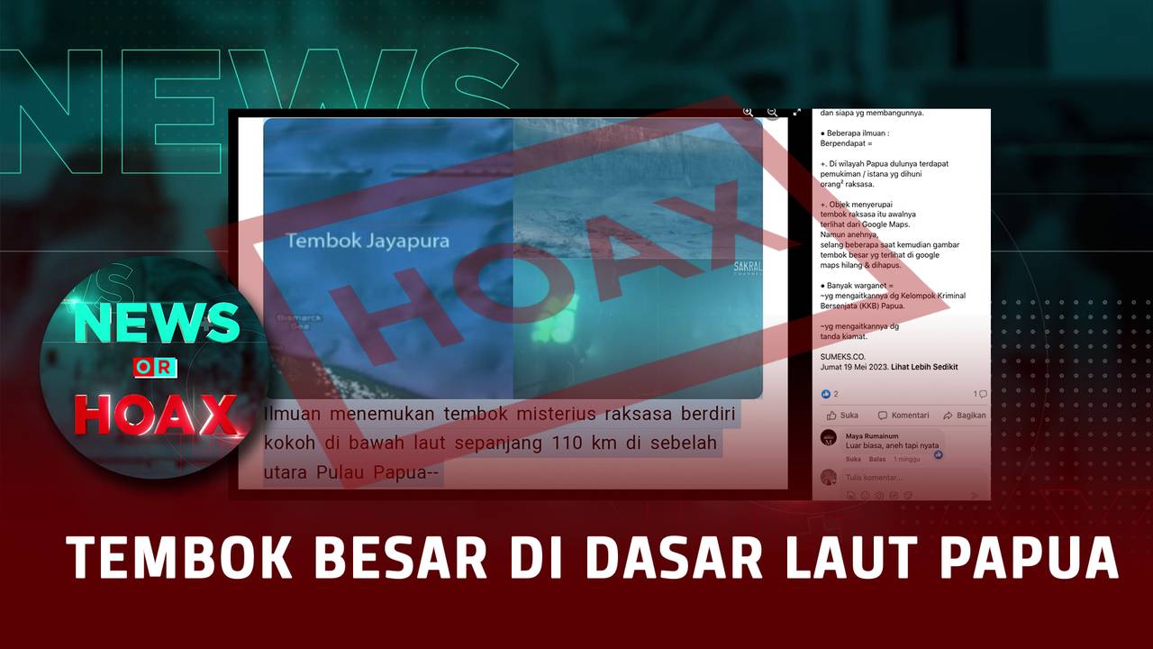 Tembok Besar Di Dasar Laut Papua | NEWS OR HOAX | Vidio