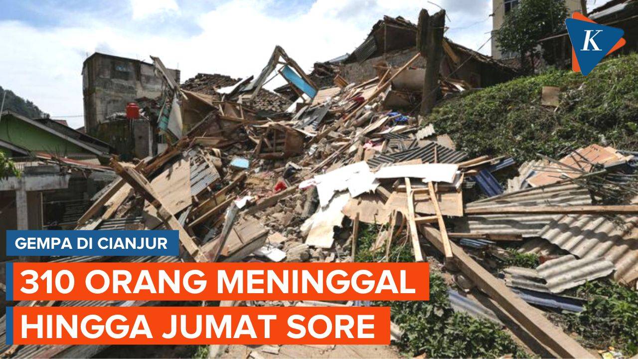 Update Gempa Cianjur: 310 Korban Meninggal, 24 Masih Hilang - Kompascom | Vidio