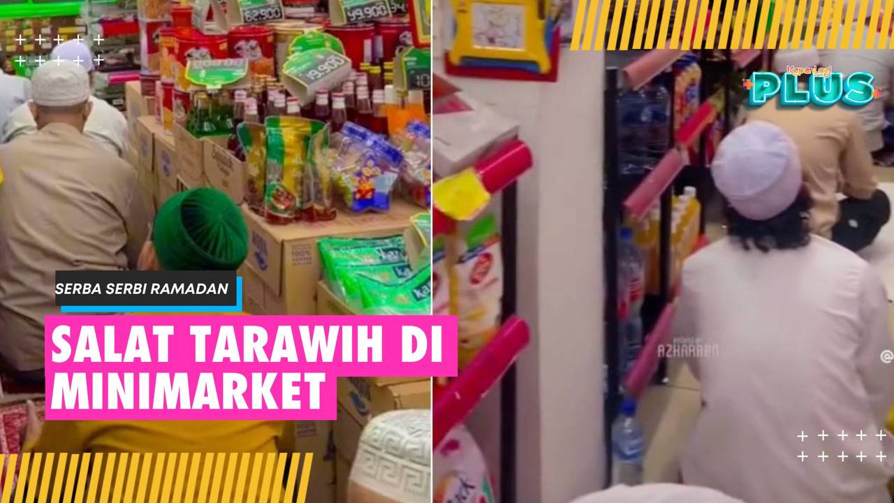 Viral Jamaah Menunaikan Ibadah Salat Tarawih di Minimarket | Vidio