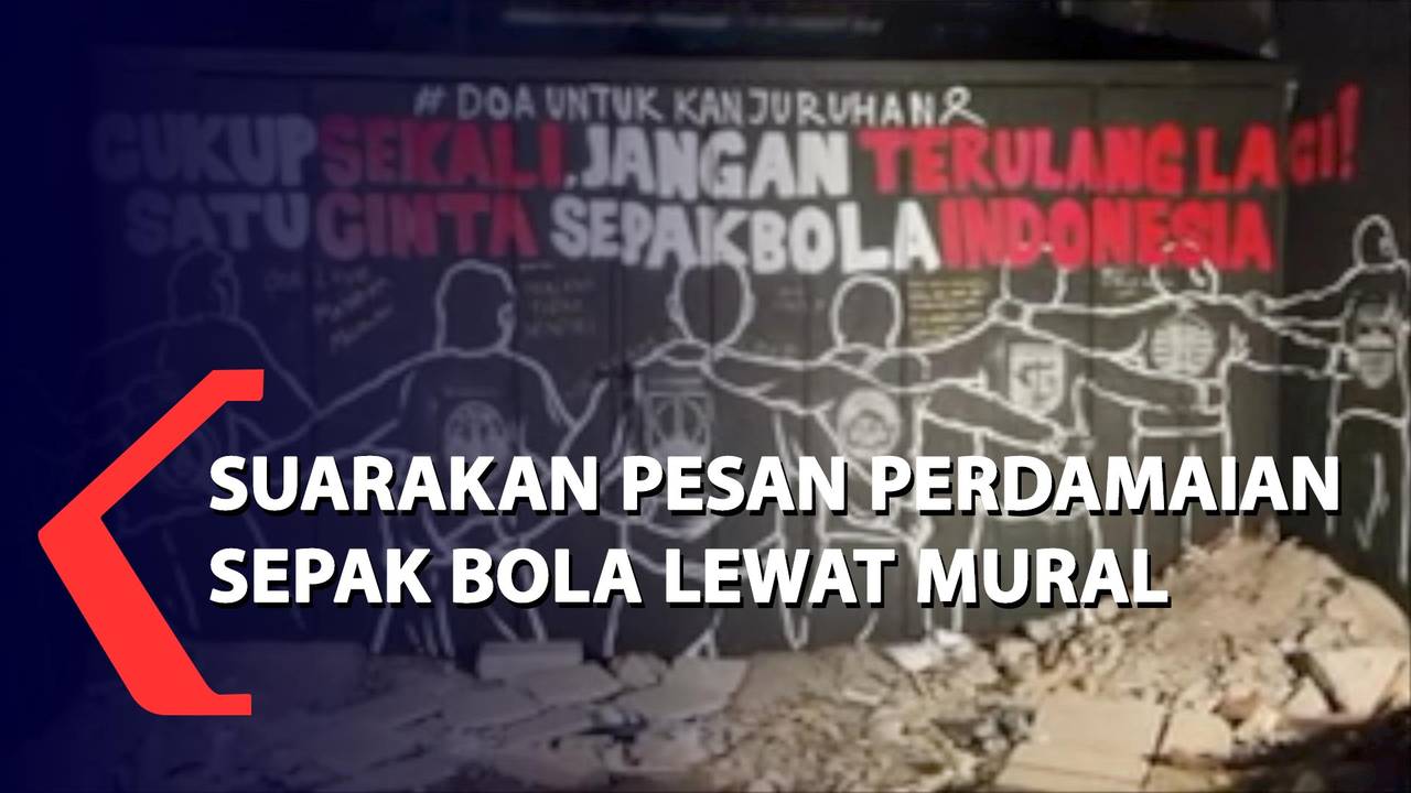 Seniman Mural Solo Suarakan Pesan Perdamaian Sepak Bola Lewat Mural ...