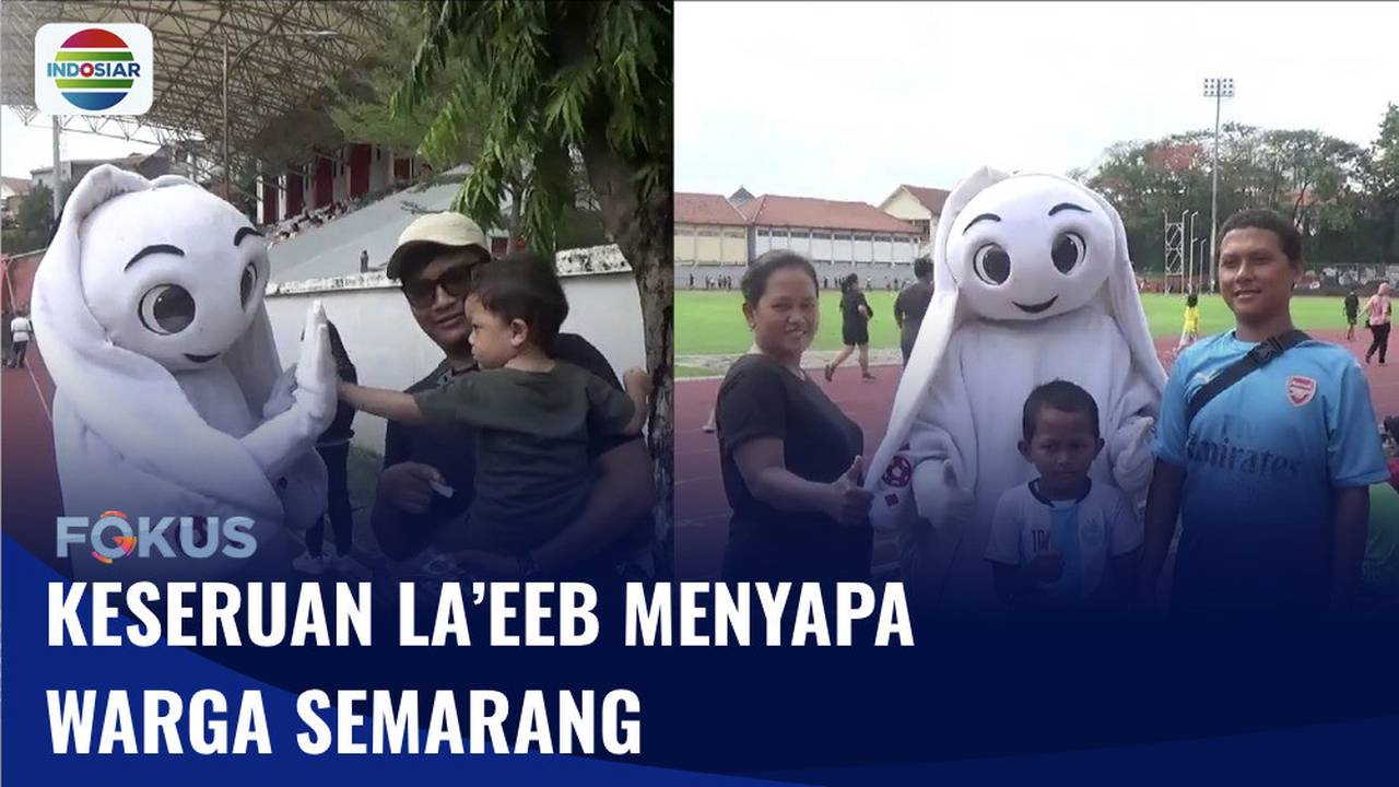 Maskot Piala Dunia 2022, La’eeb Hibur dan Olahraga Bersama Warga di ...