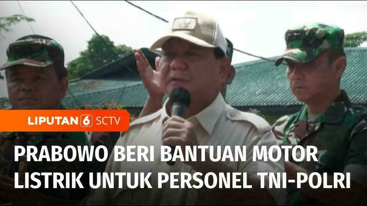 Menhan Prabowo Beri 1000 Lebih Motor Listrik untuk Operasional TNI ...