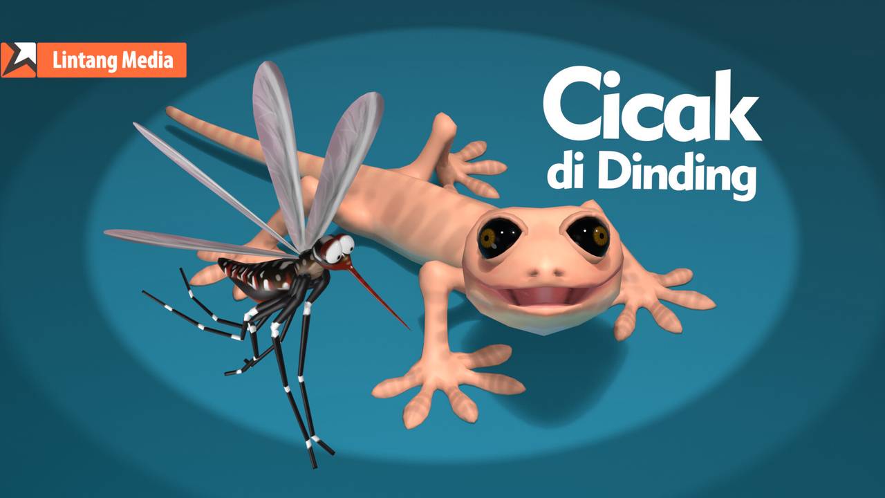 Cicak-Cicak di Dinding (3D Video) - Lagu Anak Indonesia Populer