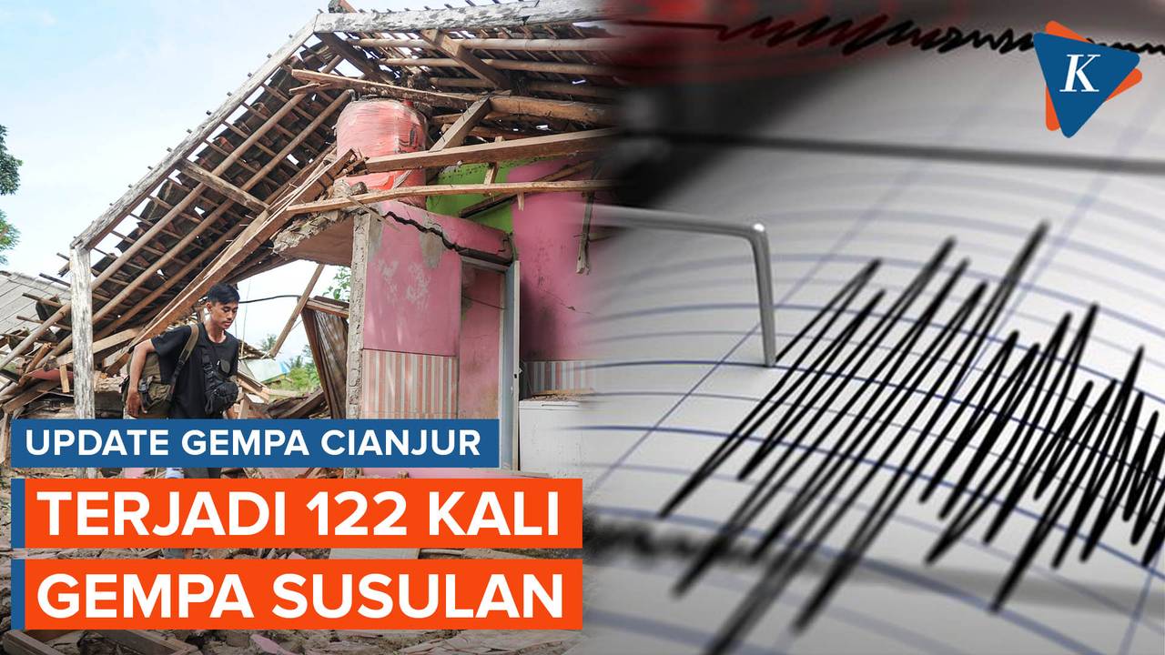 BMKG Catat 122 Gempa Susulan di Cianjur Hingga Selasa Pagi - Kompascom | Vidio