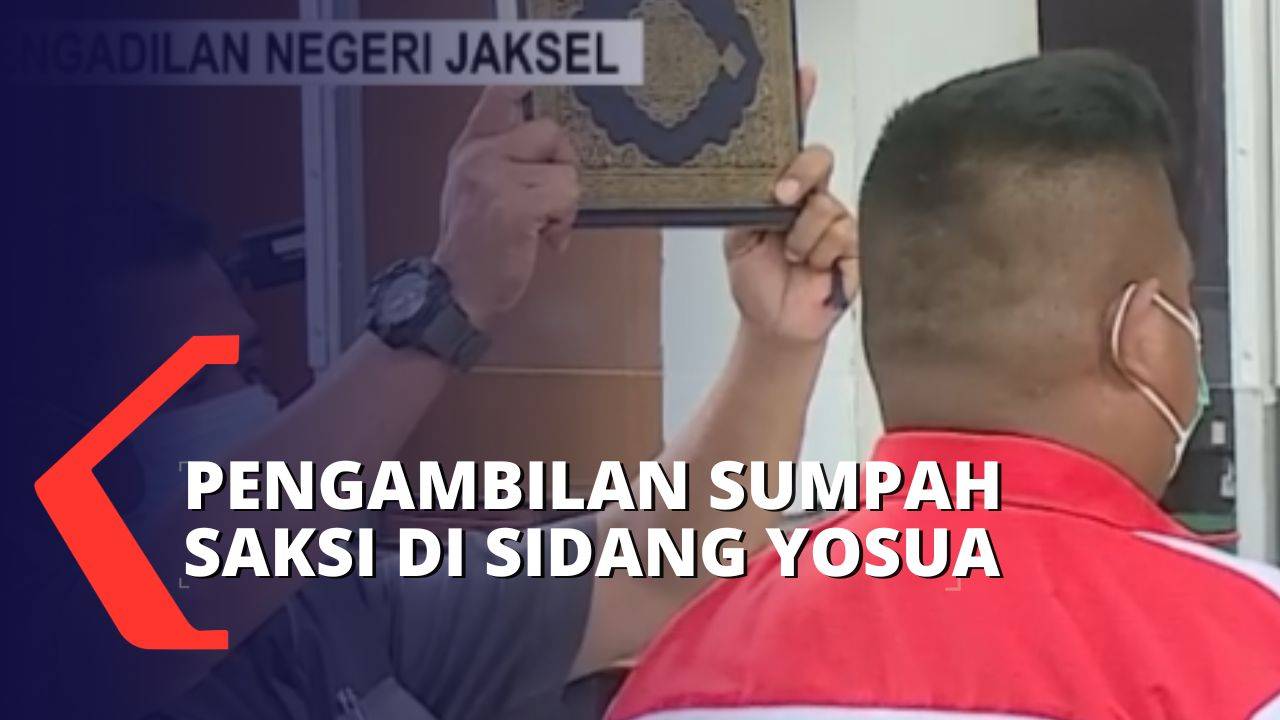 Pengambilan Sumpah Saksi di Sidang Lanjutan Bharada Eliezer atas Kasus ...
