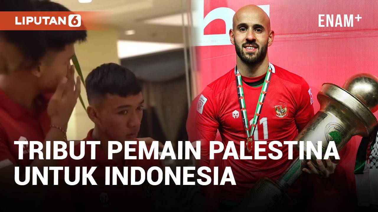 Pemain Timnas Palestina Angkat Trofi Pakai Jersey Indonesia - liputan6 ...