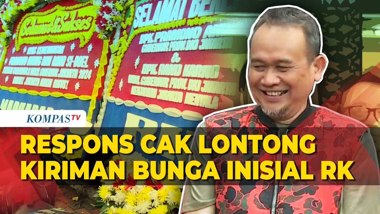 Respons Cak Lontong atas Kiriman Bunga Berinisial RKdi Rumah Pemenangan ...