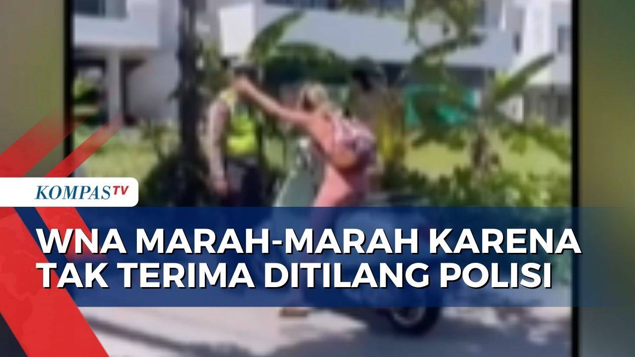 Viral Video Bule di Bali Marah-marah saat Ditilang Polisi Karena Tidak ...