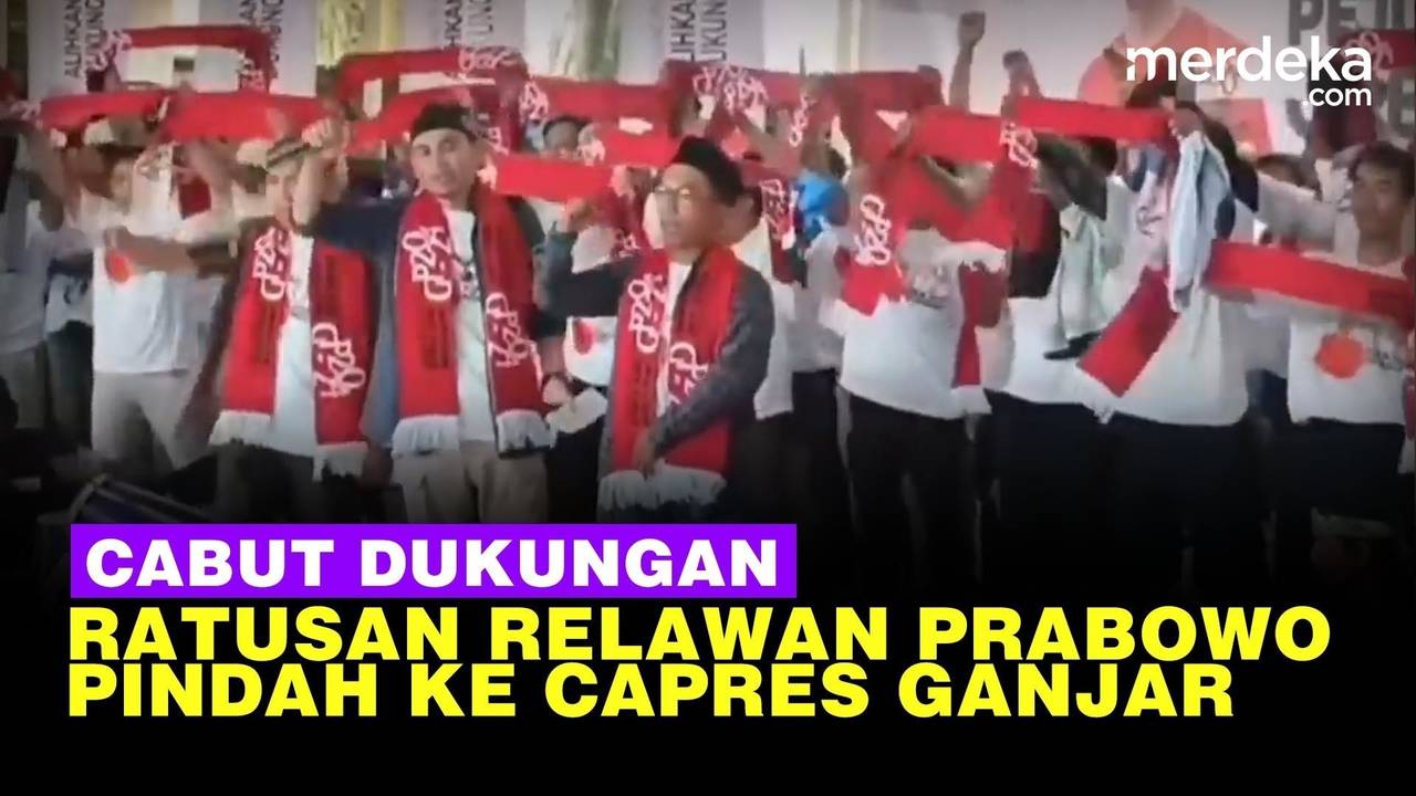 Ramai Ramai Ratusan Relawan Prabowo Cabut Dukungan Pindah Ke Ganjar