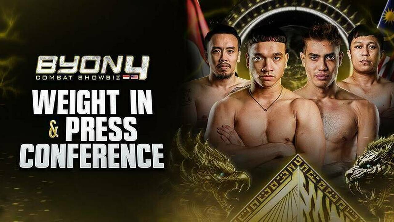 Byon Combat Showbiz Vol.4: Weigh In + Press Conference | Vidio