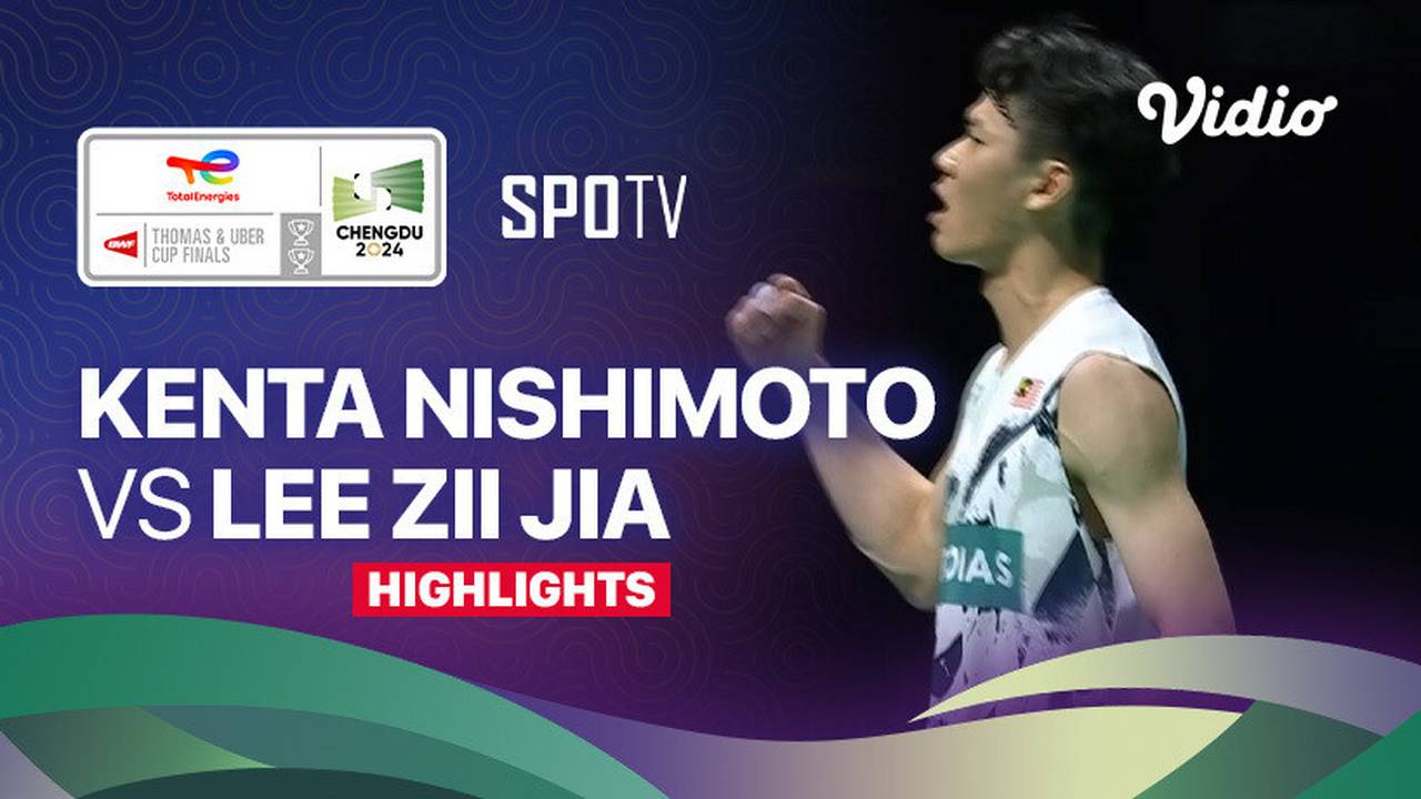Kenta Nishimoto (JPN) vs Lee Zii Jia (MAS) - Highlights | Thomas Cup ...