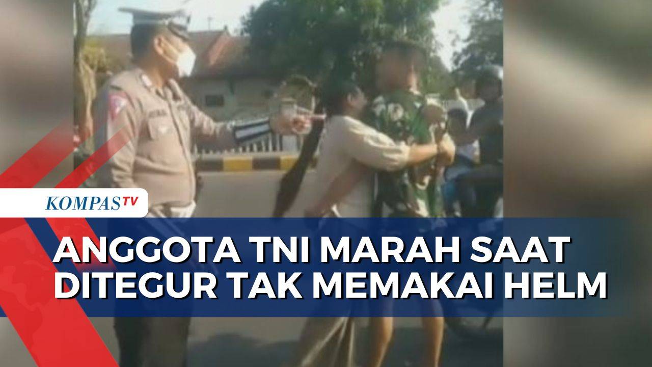 Viral! Anggota TNI di Sikka Nyaris Adu Jotos dengan Polisi, Tak Terima Ditegur Tak Pakai Helm ...