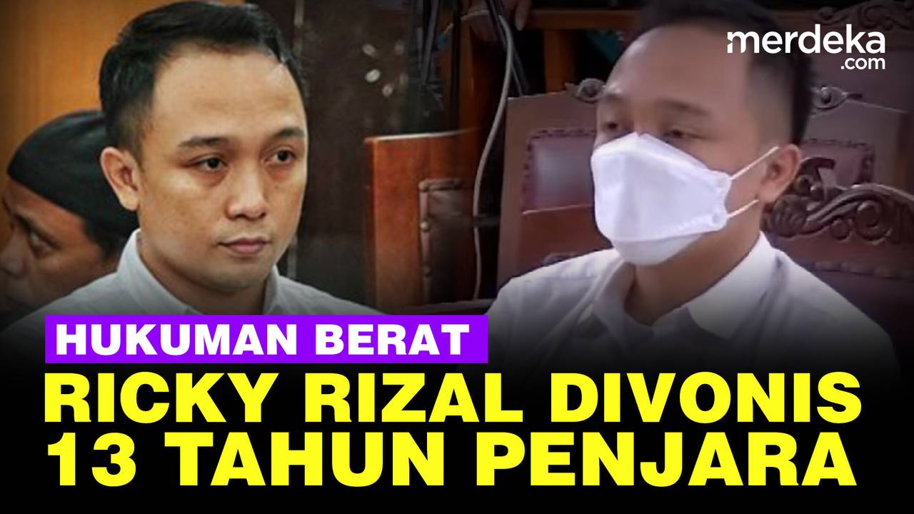 BREAKING NEWS - Hakim Vonis Ricky Rizal 13 Tahun Penjara - merdeka | Vidio