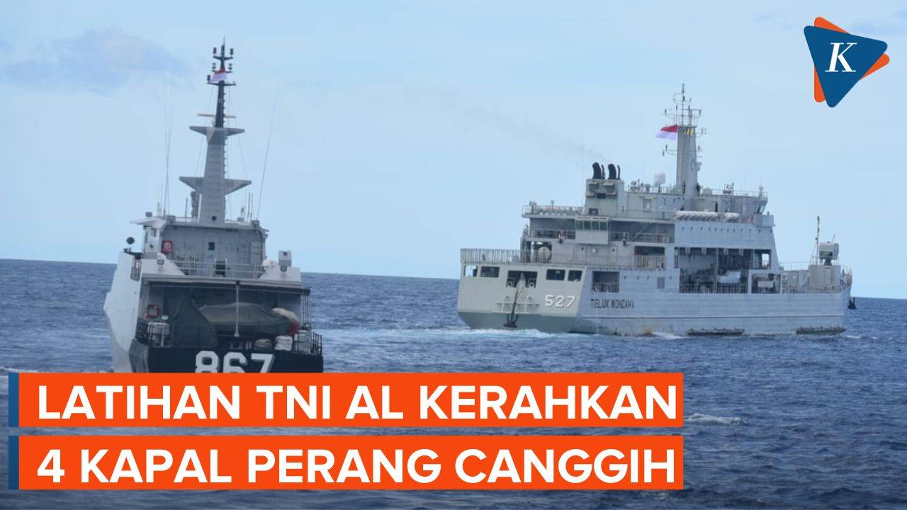 Momen Latihan Tempur Koarmada III TNI AL di Perairan Samudera Pasifik ...