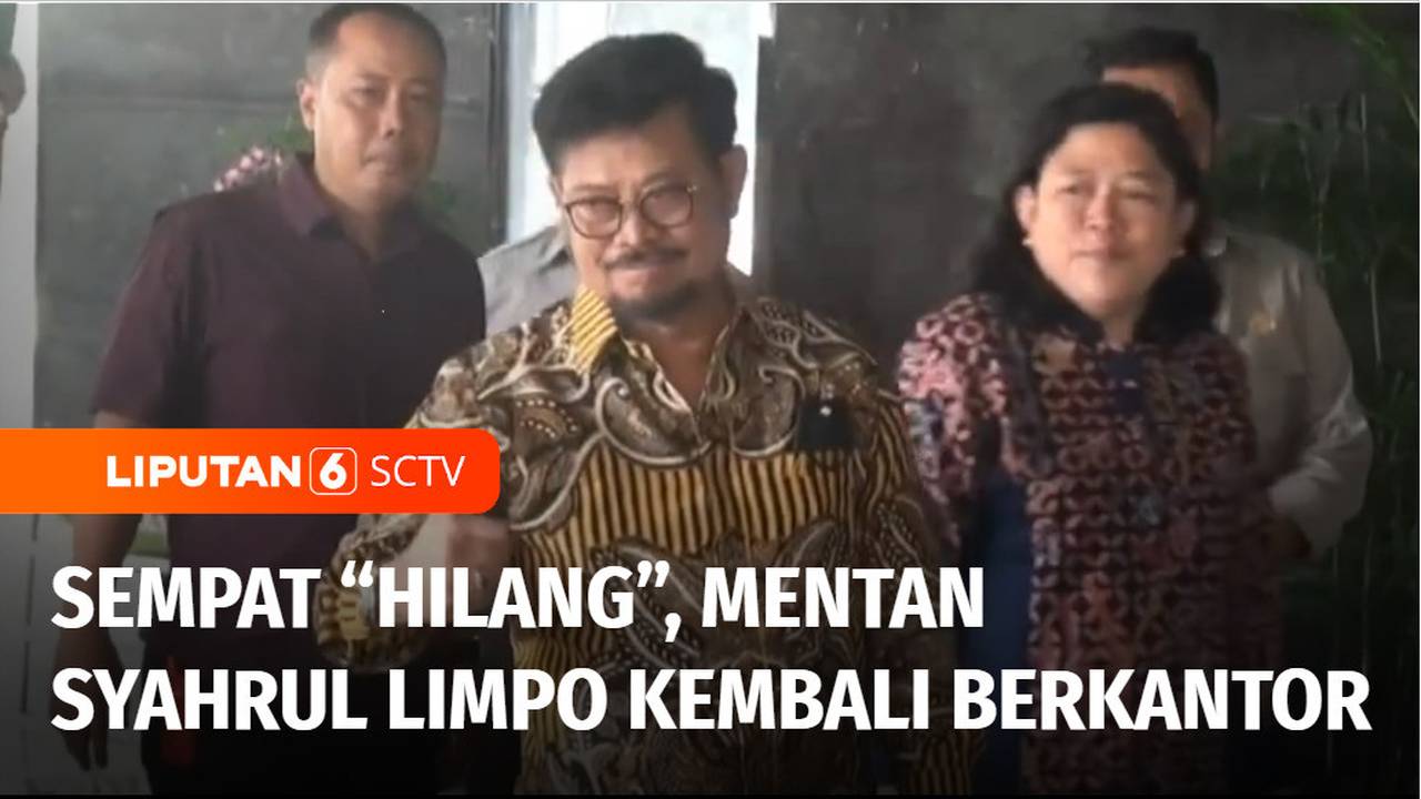 Mentan Syahrul Limpo Kembali Berkantor, Enggan Tanggapi Soal Dugaan ...