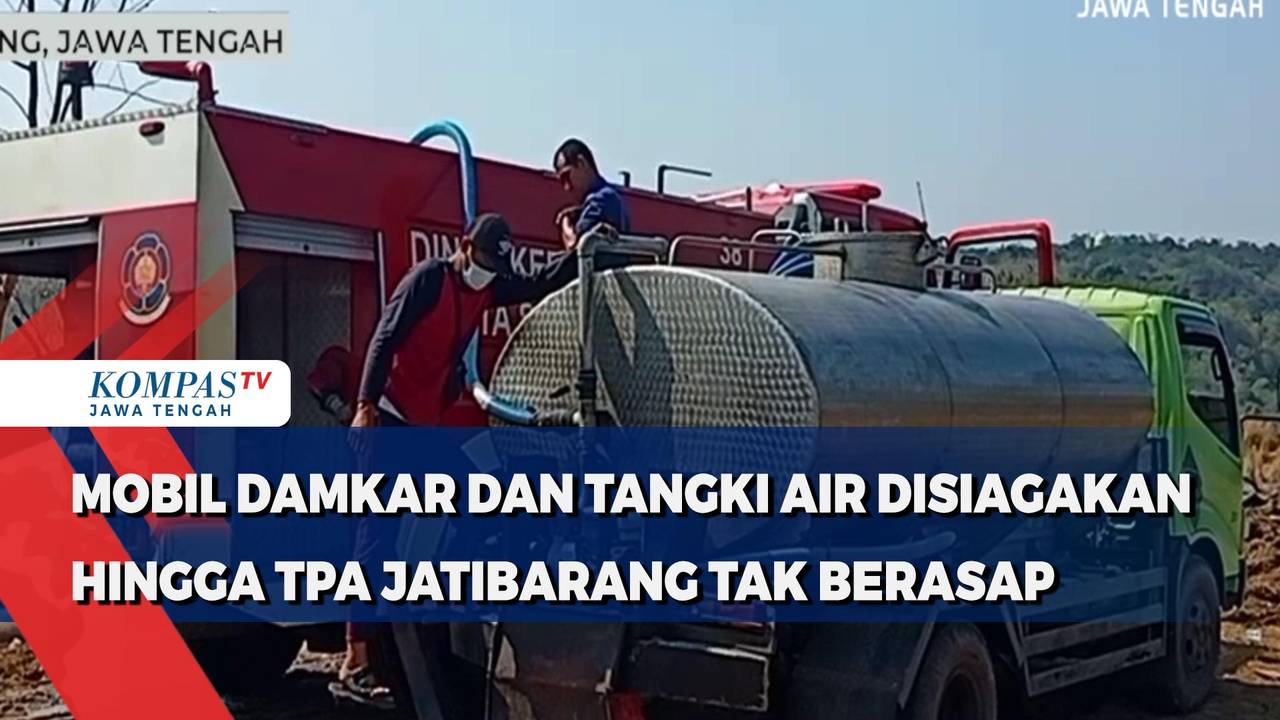 Mobil Damkar dan Tangki Air Disiagakan Hingga TPA Jatibarang Tak ...