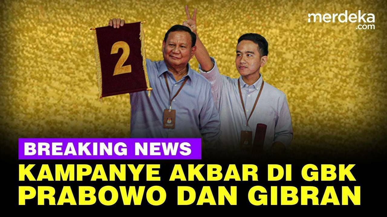 LIVE - Kampanye Akbar Prabowo-Gibran di GBK - merdeka | Vidio