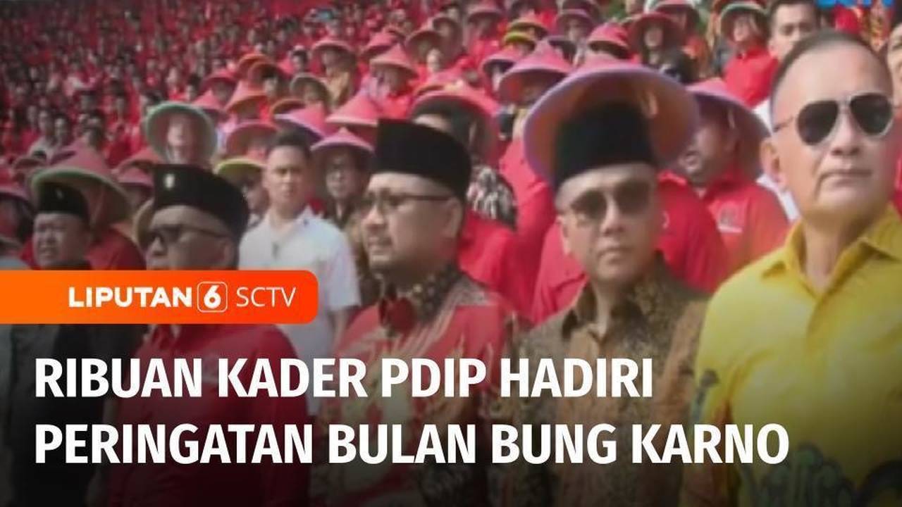 Puncak Peringatan Bulan Bung Karno, Puluhan Ribu Kader PDIP Turut Hadir ...