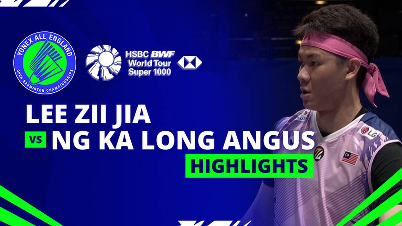 LEE Zii Jia (MAS) vs NG Ka Long Angus (HKG) - Highlights | Yonex All ...
