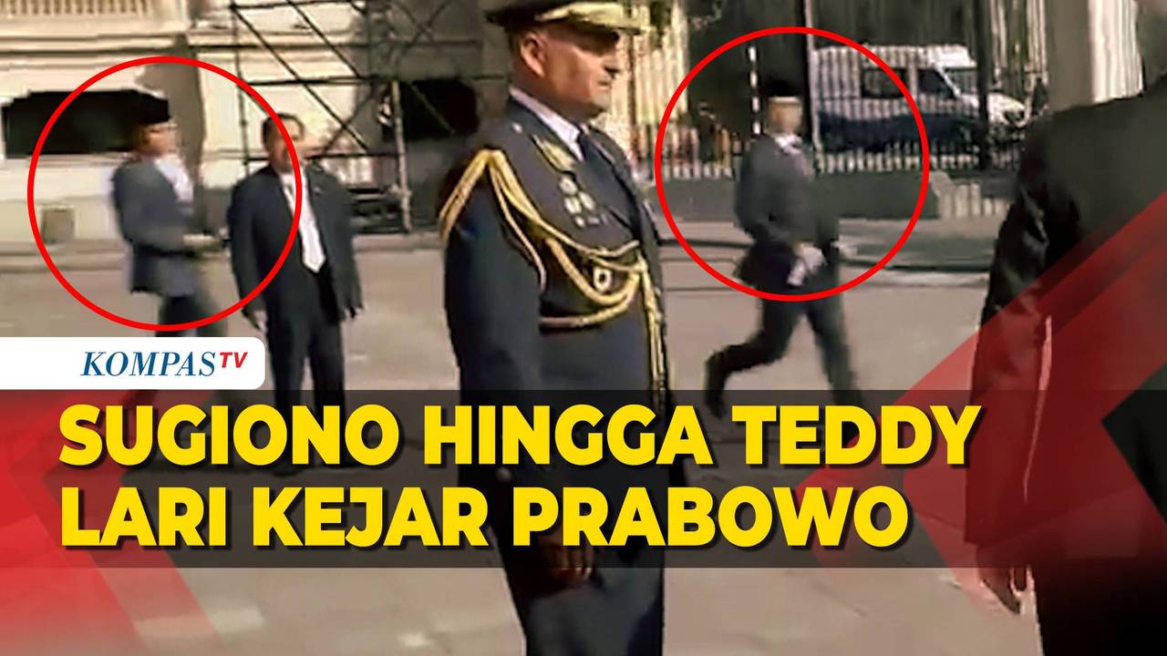Menlu Sugiono dan Mayor Teddy Lari-Lari Kejar Presiden Prabowo Usai Pertemuan dengan Presiden ...