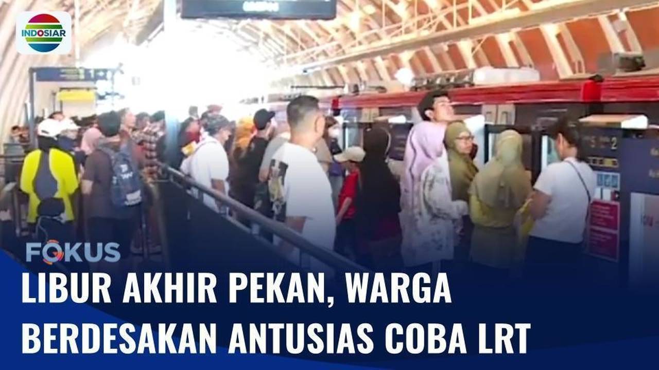 Warga Ramai-ramai Jajal LRT Jabodebek untuk Wisata Akhir Pekan | Fokus ...