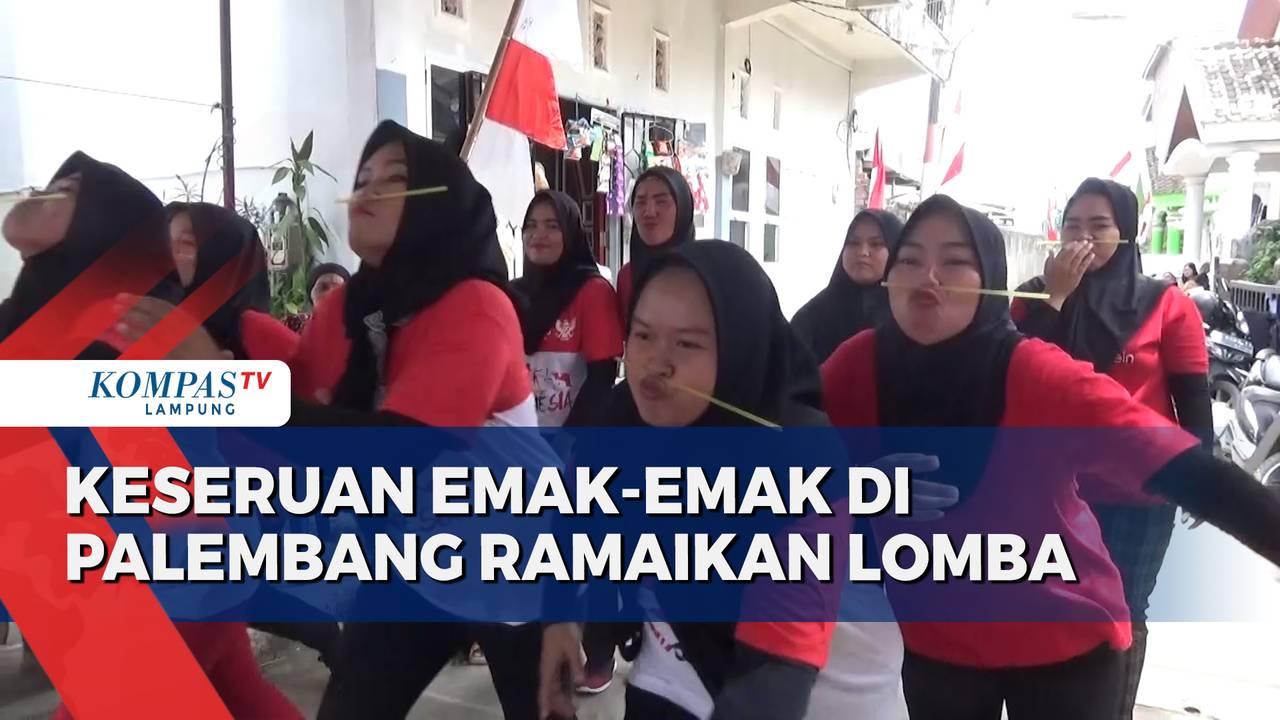 Keseruan Emak-Emak di Palembang Ramaikan Lomba - Kompas TV | Vidio