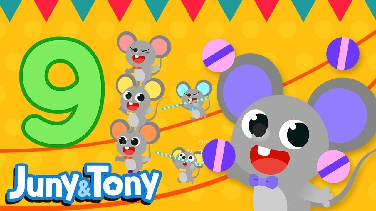 JunyTony - Number Songs for Kids - Nine Circus Mice (2022) | Vidio