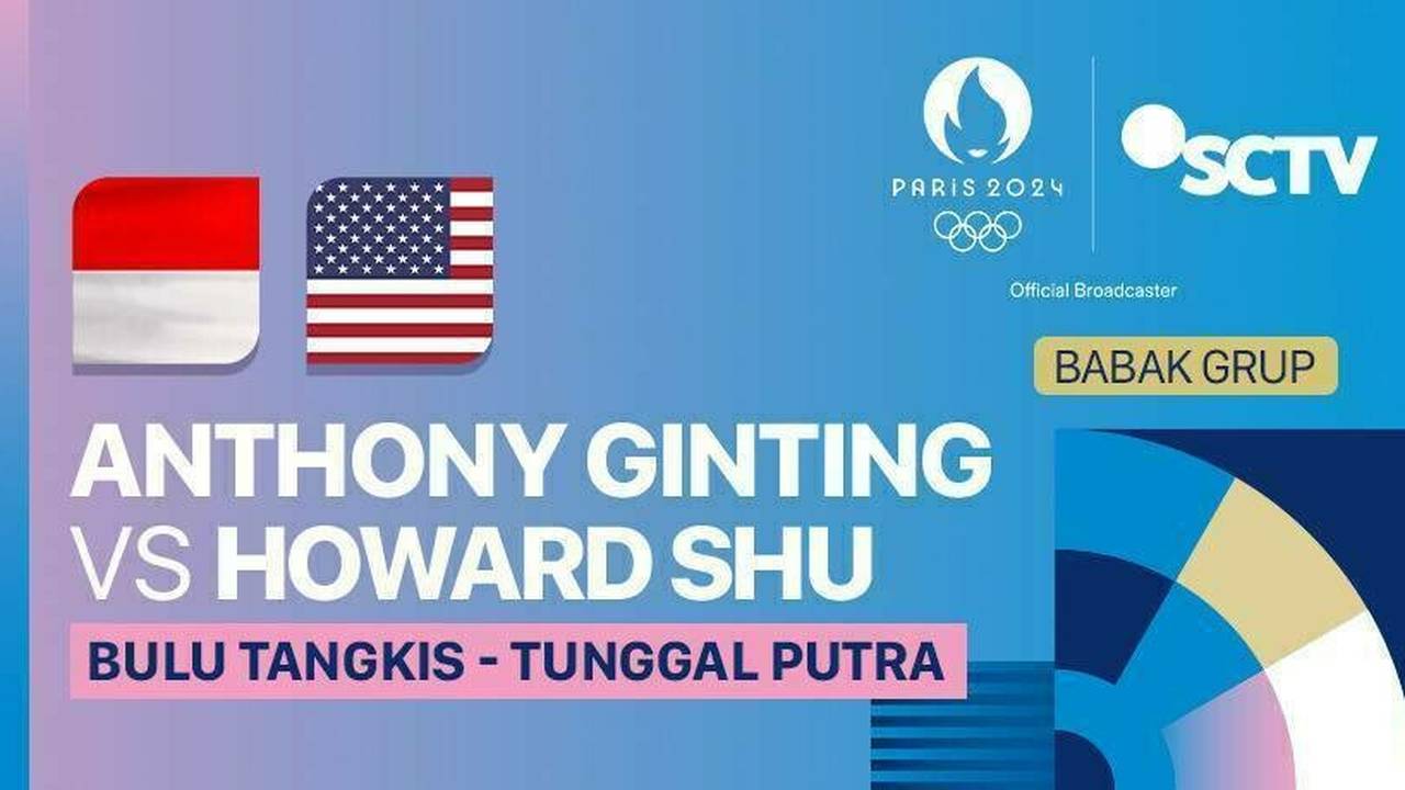 Tunggal Putra Grup H: Anthony Sinisuka Ginting (INA) vs Howard Shu (USA ...