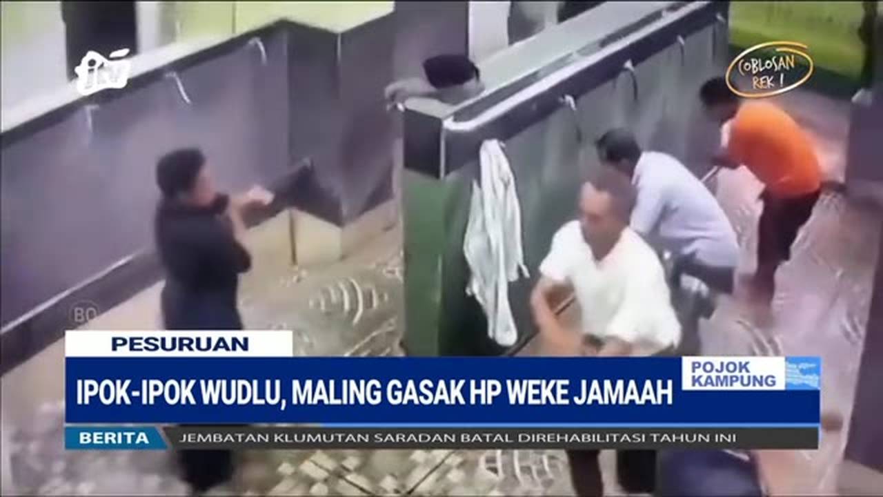 Ipok-Ipok Wudlu, Maling Gasak HP Weke Jamaah POJOK KAMPUNG JTV - JTV | Vidio
