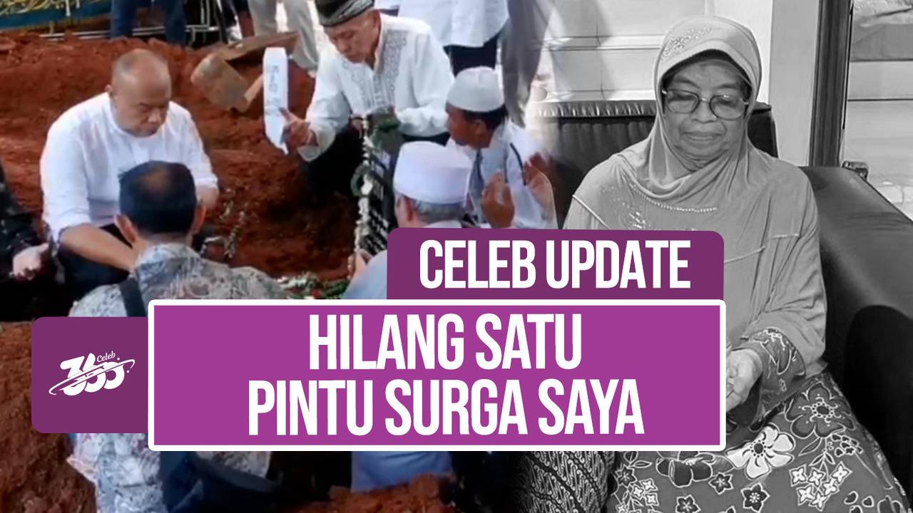 Edwin Super Bejo Hantarkan Jenazah Ibunda ke Tempat Peristirahatan Terakhir