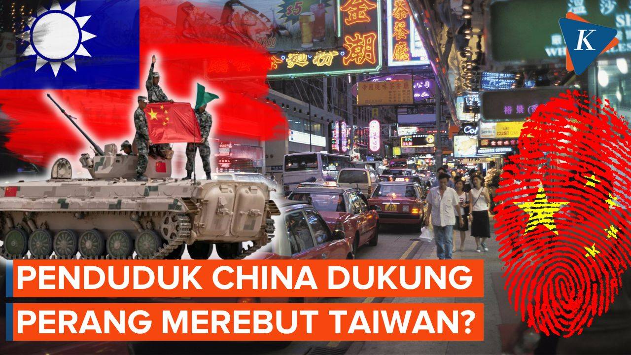 Lebih Dari Separuh Penduduk China Dukung Perang Rebut Taiwan - Kompascom