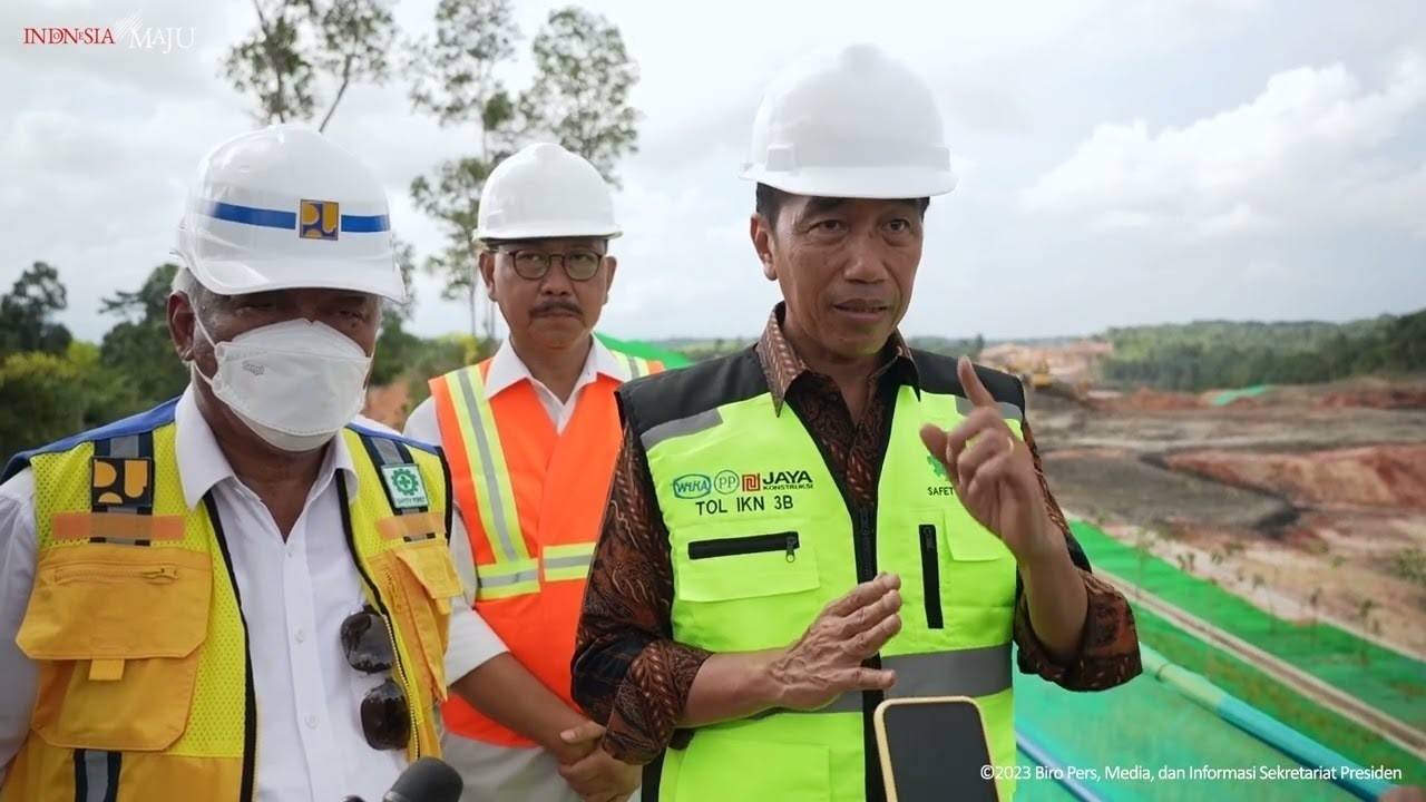 Presiden Jokowi Tinjau Proyek Jalan Tol Menuju Kawasan Inti IKN ...
