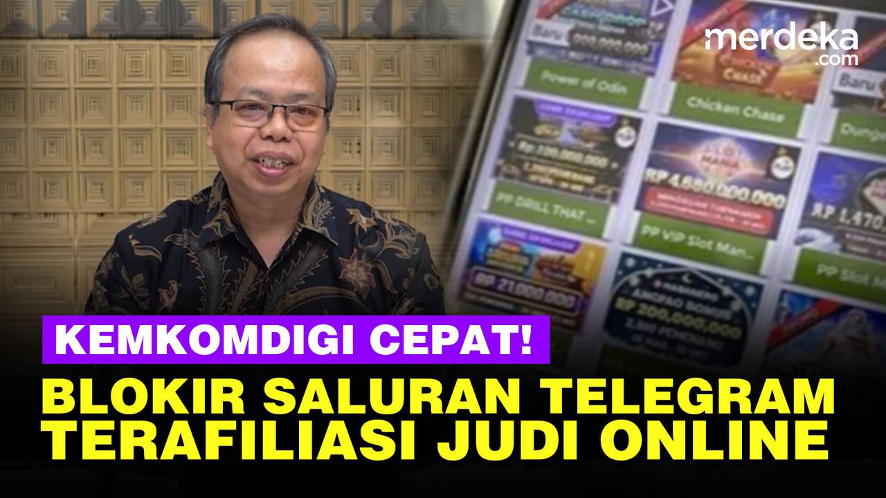Kemkomdigi Blokir Telegram dengan 6 Ribu Pengikut Terafiliasi Judi Online - merdeka | Vidio