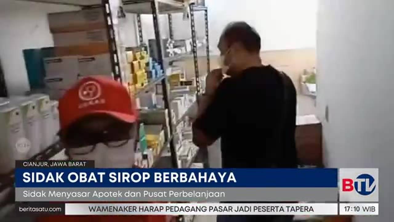 Dinkes Cianjur Sidak Penjualan Obat Sirop di Apotek - BTV | Vidio