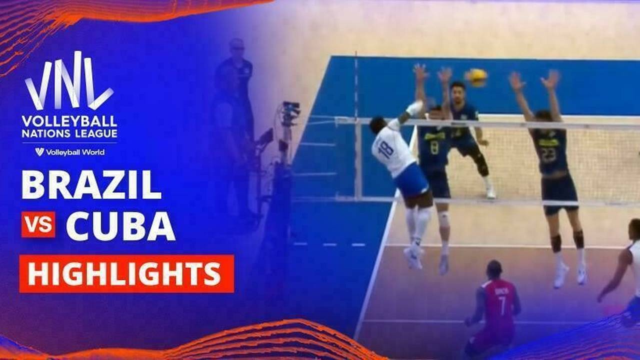 Men: Brazil vs Cuba - Highlights | Volleyball Nations League 2025