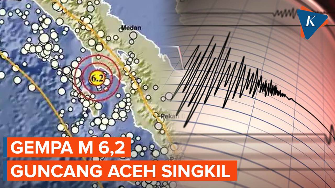 Gempa M 6,2 Guncang Aceh Singkil, Tidak Berpotensi Tsunami - Kompascom | Vidio