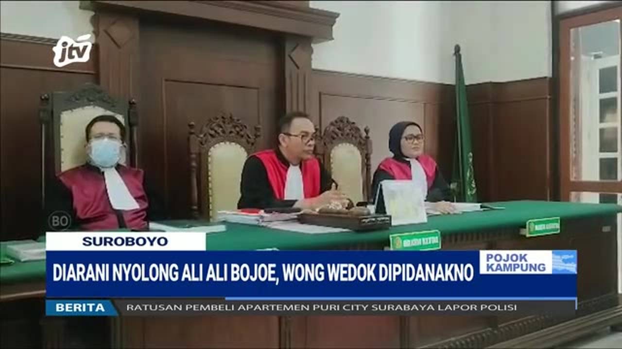 Diarani Nyolong Ali Ali Bojoe, Wong Wedok Dipidanakno POJOK KAMPUNG JTV ...