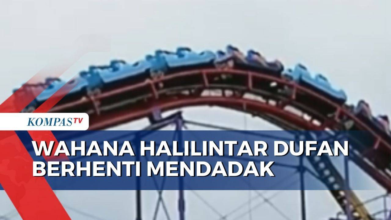 Viral! Kereta Wahana Halilintar di Dufan Ancol Berhenti Mendadak saat Menanjak - Kompas TV | Vidio