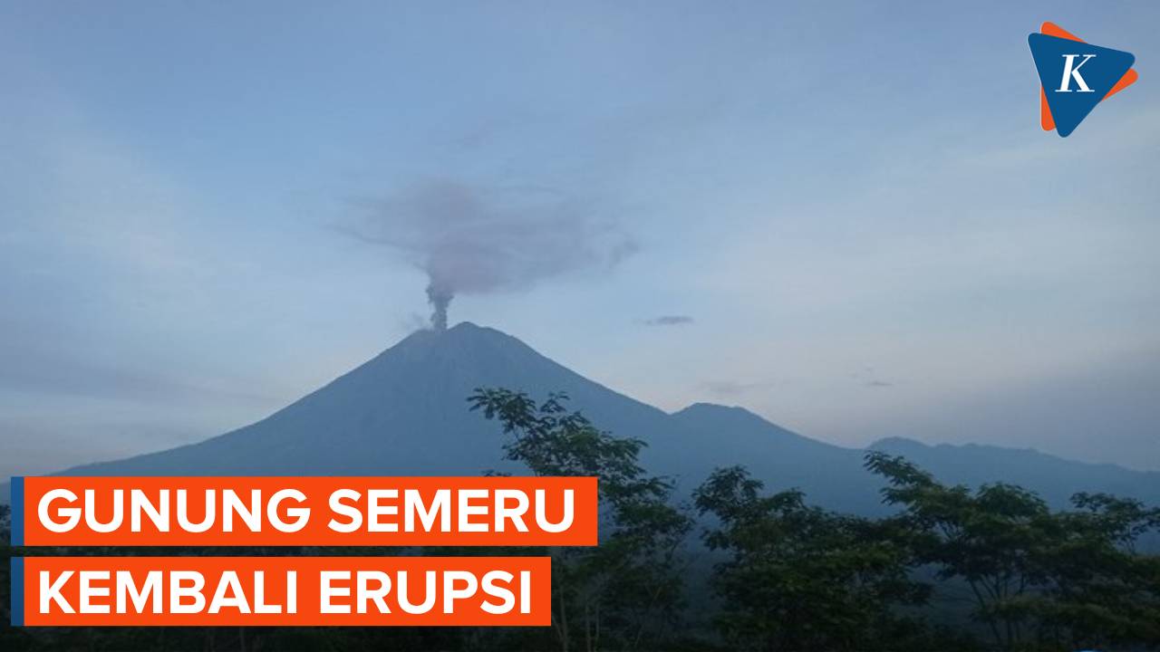 Gunung Semeru Meletus Lagi,Disertai Suara Gemuruh dan Guguran ...