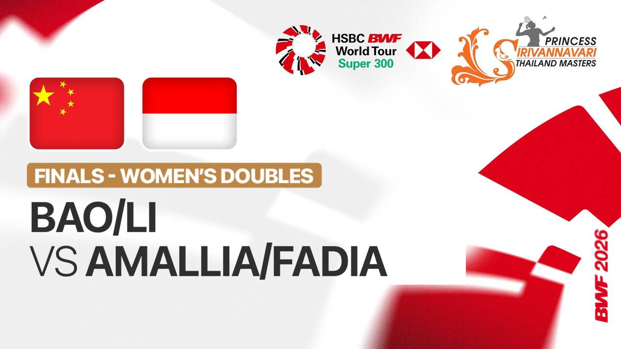 Bao Li Jing/Liu Yi Jing (CHN) vs Amallia Cahaya Pratiwi/Siti Fadia ...