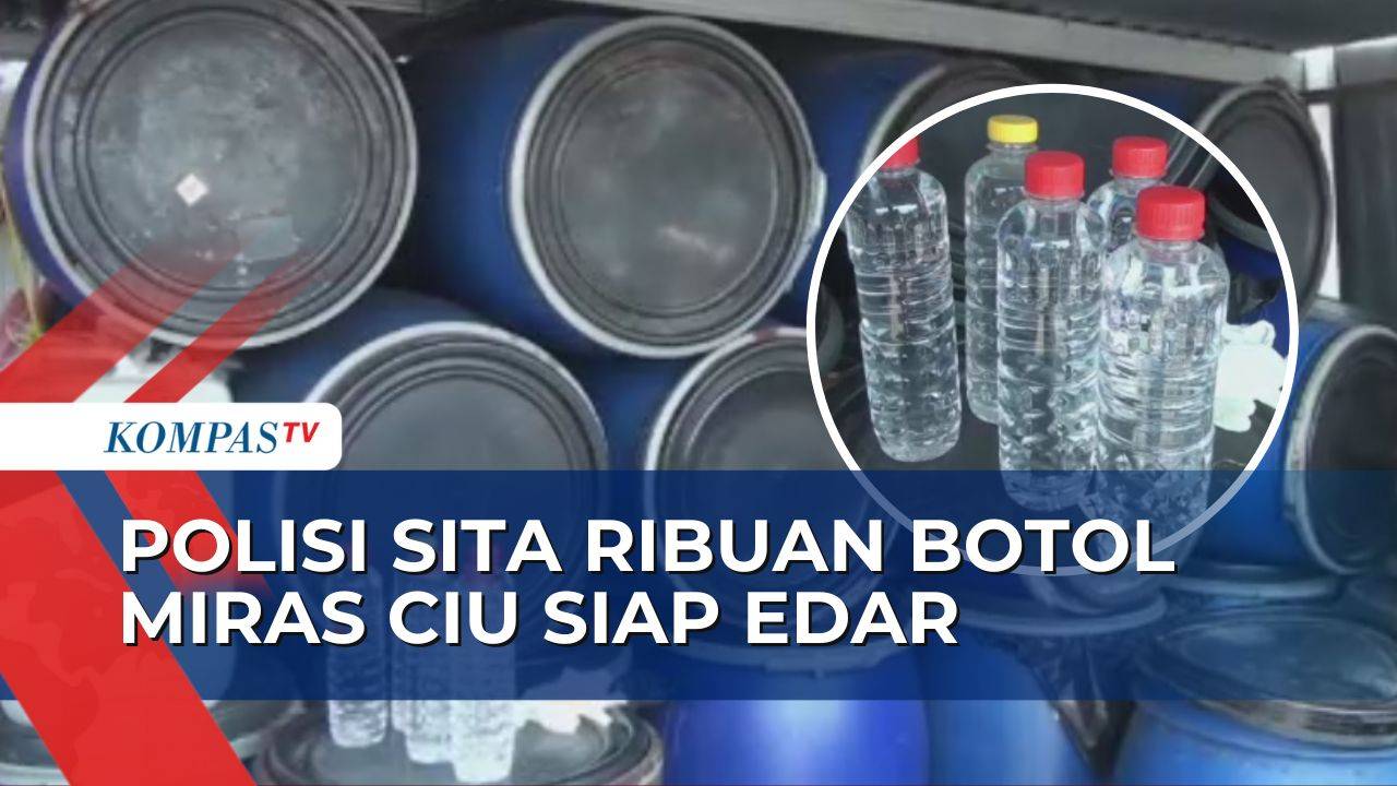 Gerebek Pabrik Miras Berkedok Konveksi di Jakarta Barat, Polisi Sita Ribuan Botol Ciu Siap Edar ...