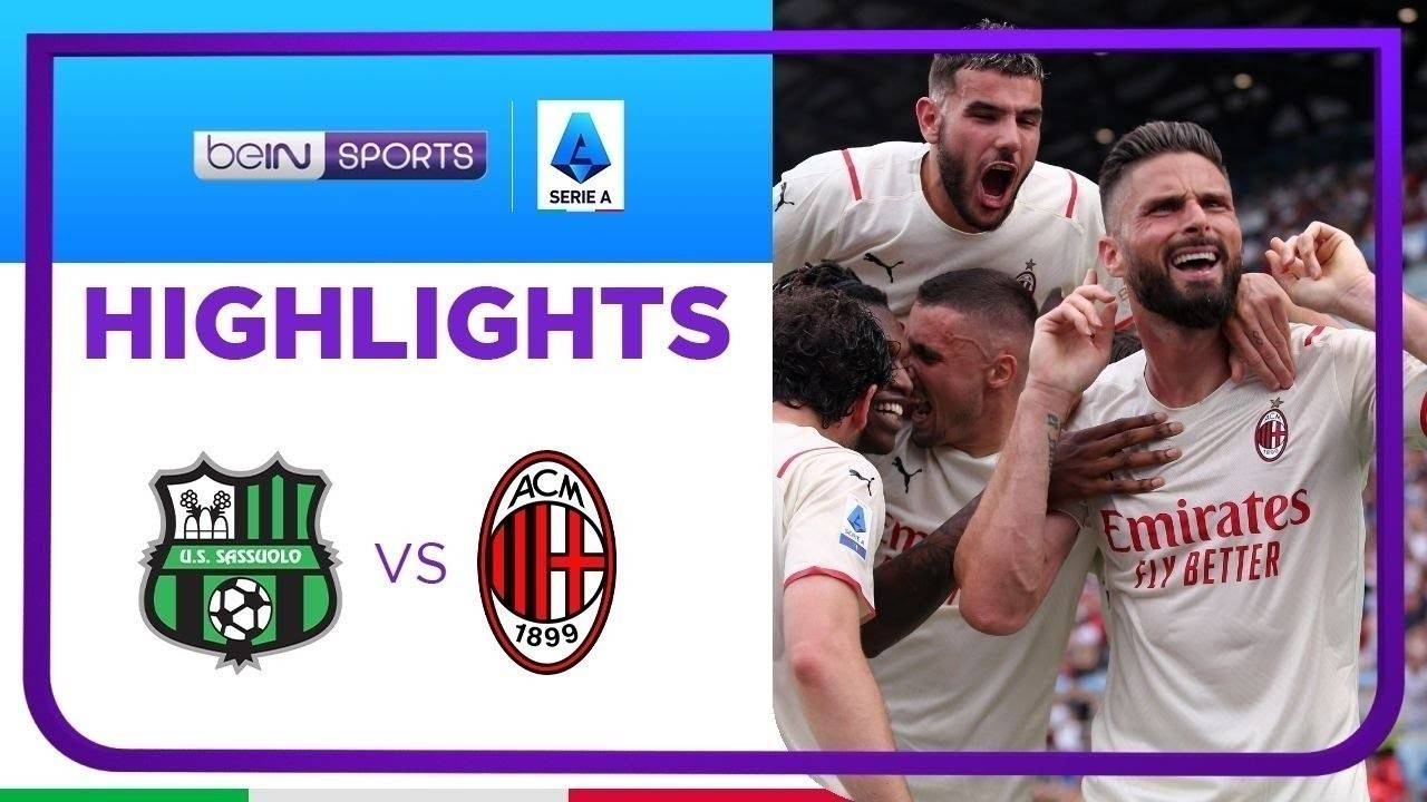 Match Highlights Sassuolo 0 Vs 3 Ac Milan Serie A 2021 2022 Vidio