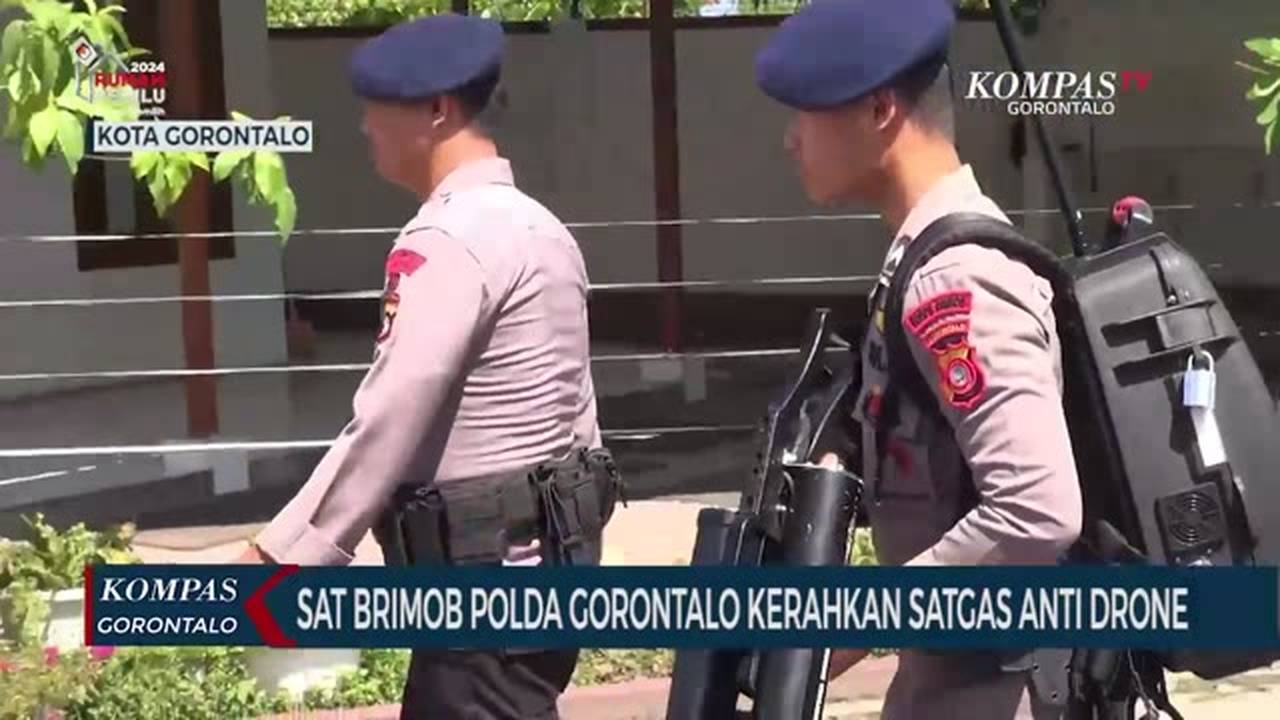 Sat Brimob Polda Gorontalo Kerahkan Satgas Anti Drone Untuk Amankan Tahapan Pemilu 2024 - Kompas ...