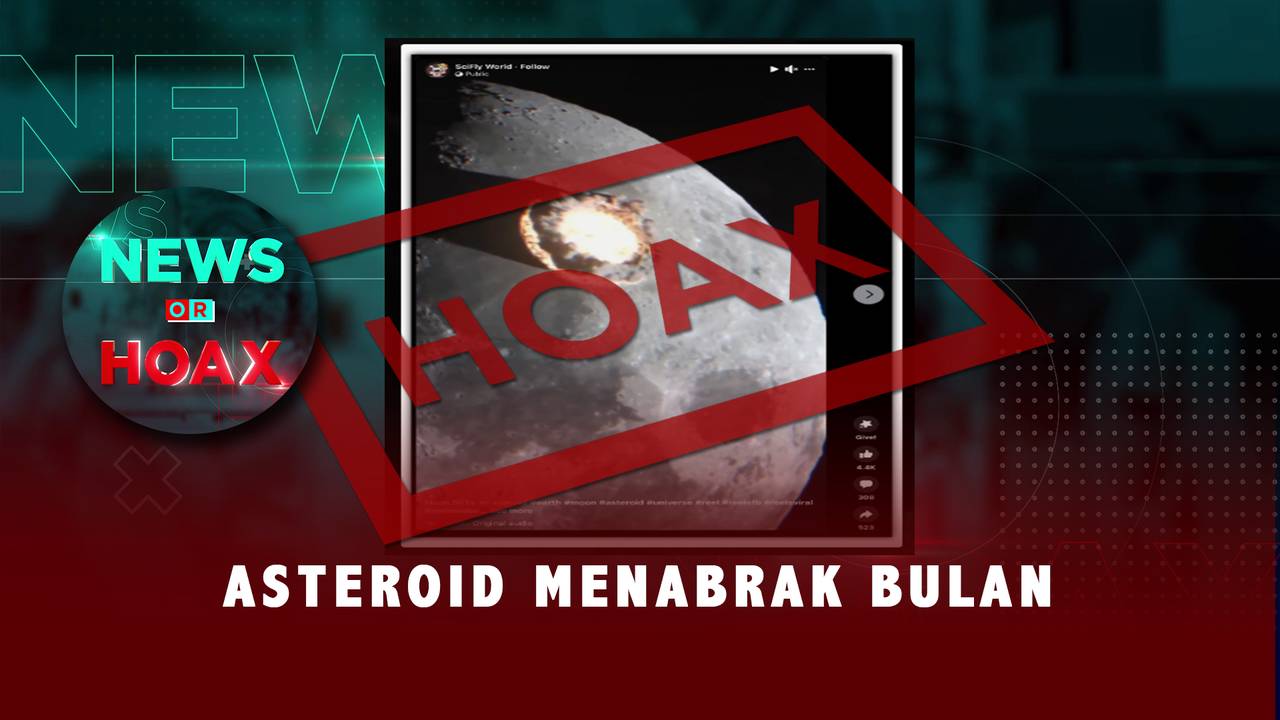 Asteroid Tabrak Bulan |NEWS OR HOAX - Kompas TV | Vidio