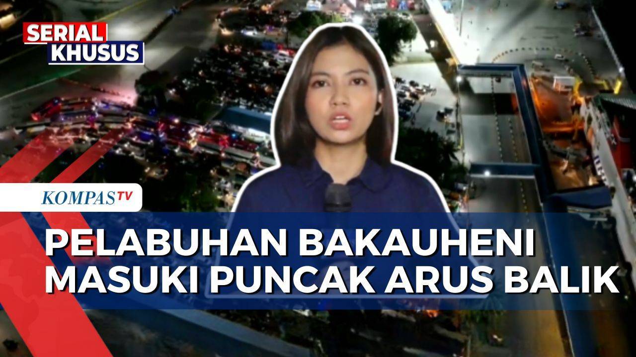 Masuki Puncak Arus Balik, Begini Pantauan Udara di Pelabuhan Bakauheni pada Jumat (4/04/2025 ...