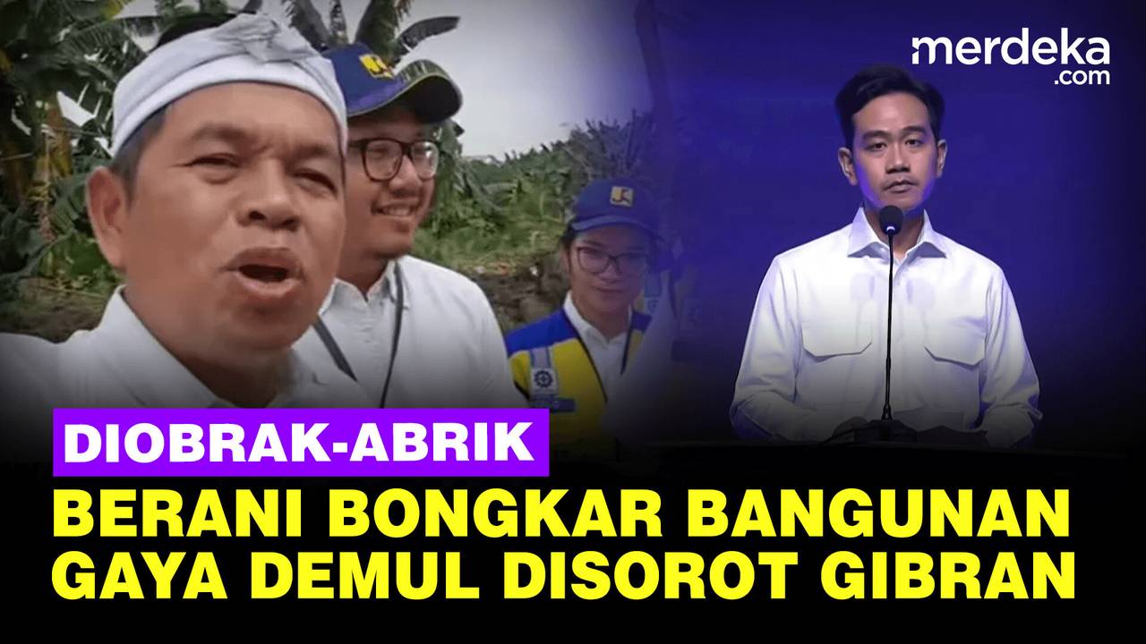 Gebrakan Dedi Mulyadi Disorot Wapres Gibran, Puji Berani Bongkar Bangunan Liar Jabar - merdeka ...