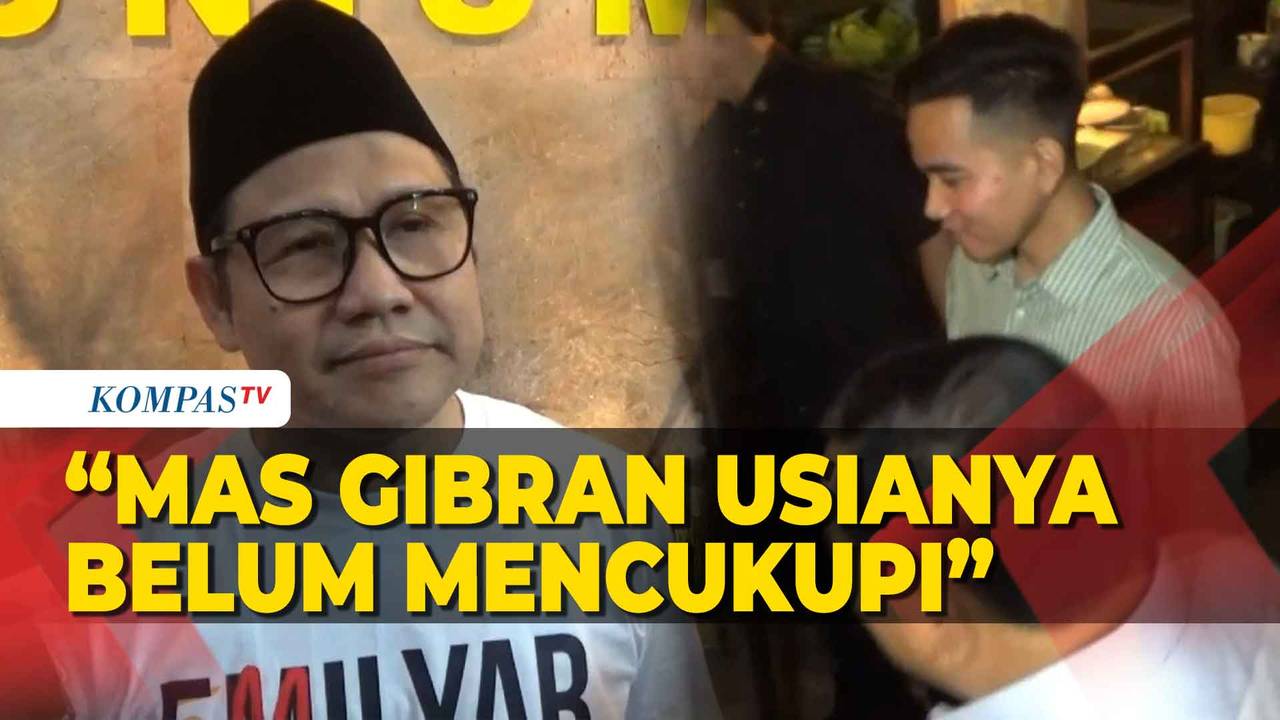Respons Cak Imin Soal Wacana Gibran Jadi Cawapres Prabowo: Mas Gibran Usianya Belum Cukup ...