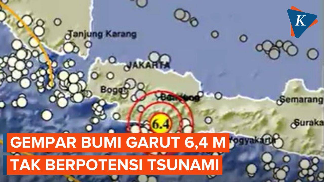 Gempa Bumi Garut Magnitudo 6,4 Tidak Berpotensi Tsunami - Kompascom | Vidio