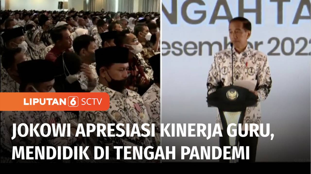 HUT ke-77 PGRI, Jokowi Apresiasi Peran Guru dalam Mendidik di Tengah Pandemi Covid-19 | Liputan ...