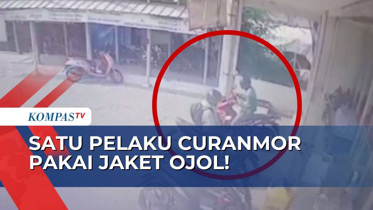 Meresahkan! Aksi Curanmor di Parkiran Minimarket Terekam CCTV, Pelaku Pakai Jaket Ojol - Kompas ...